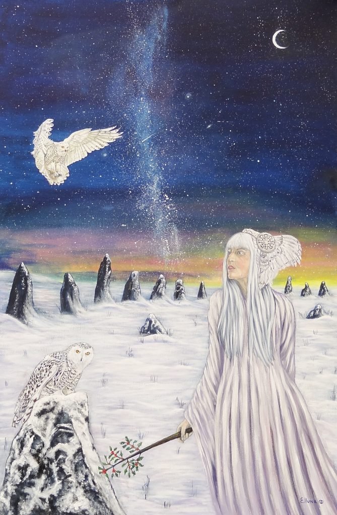 Danu by Elluna Art – A3 Size Print | Goddess Temple Gifts